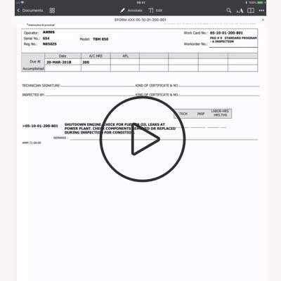 Services – Active Aircraft Maintenance System